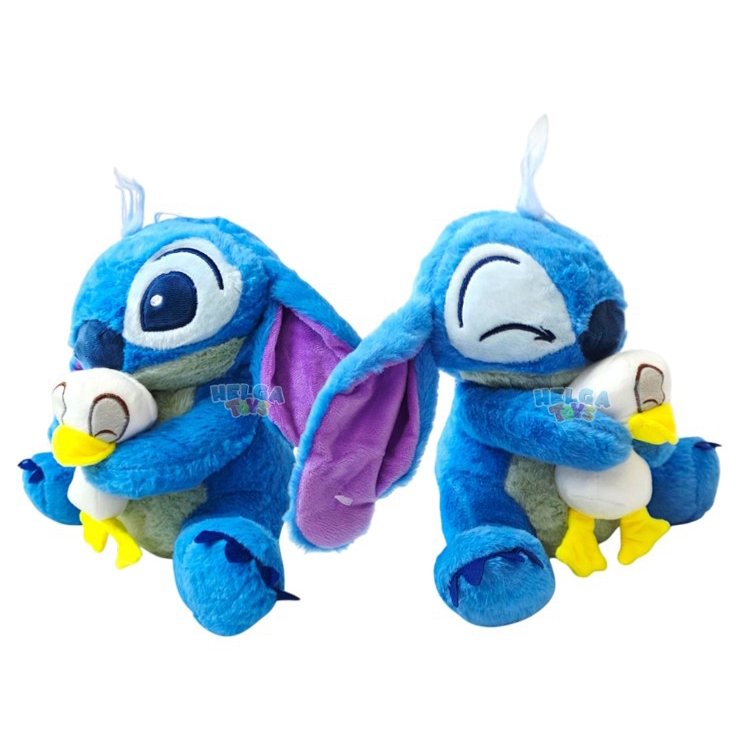 Jucarie Plus Stitch cu Ratusca – 25 cm - helgatoys.ro
